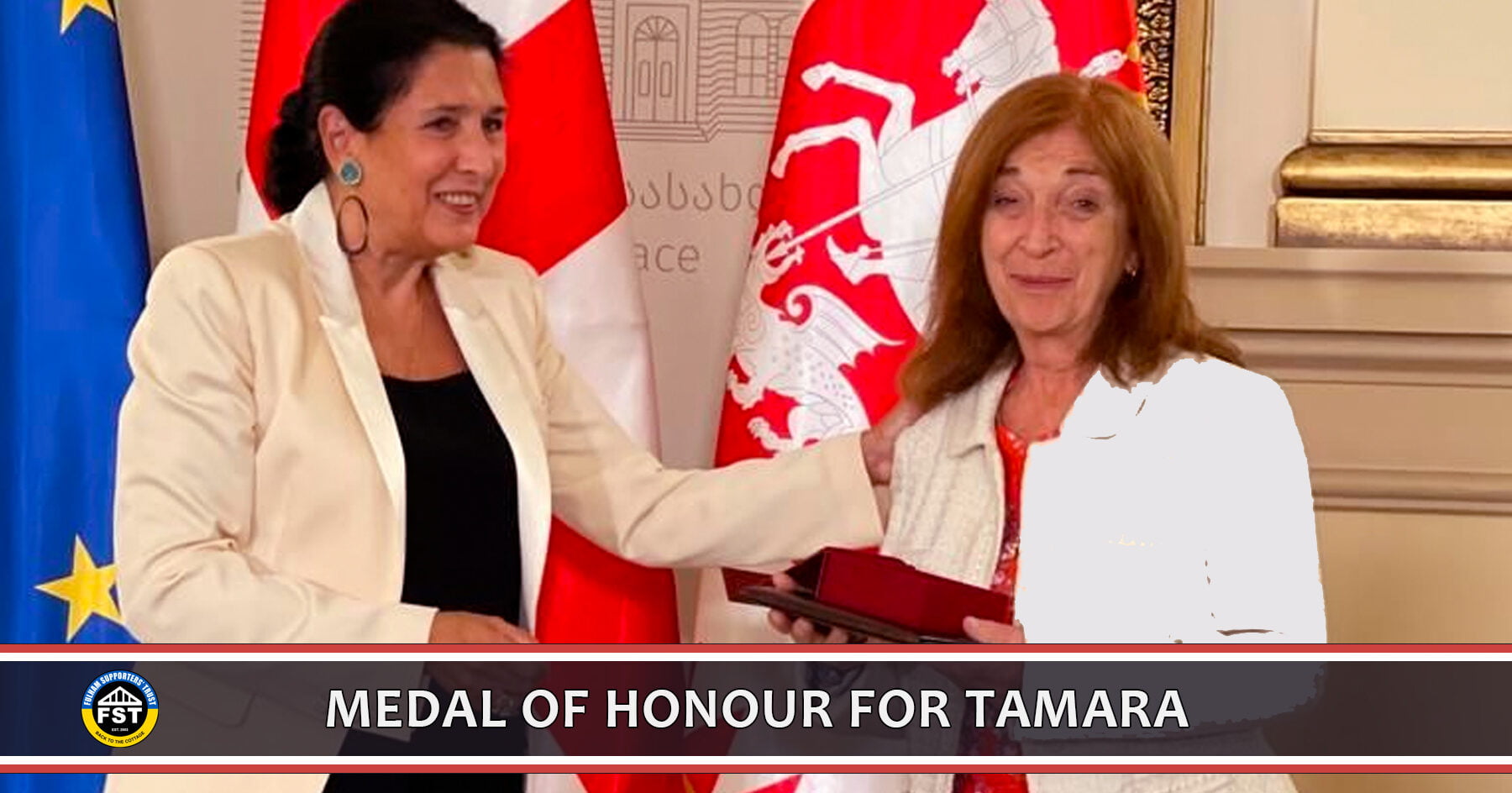 Award for board member Tamara | Fulham Supporters' Trust